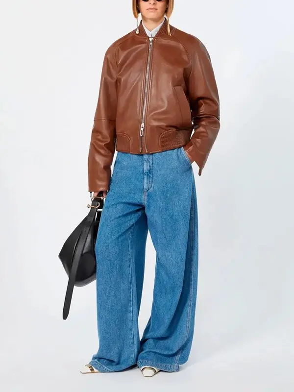 Sportmax Amour Leather Jacket - Multicolor