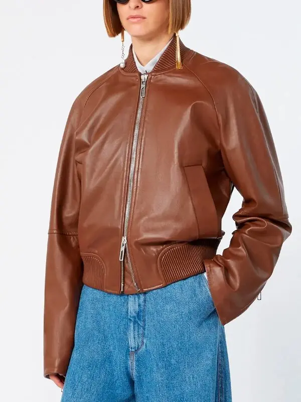 Sportmax Amour Leather Jacket - Multicolor