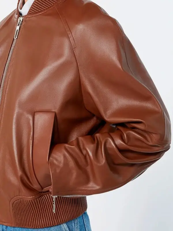 Sportmax Amour Leather Jacket - Multicolor