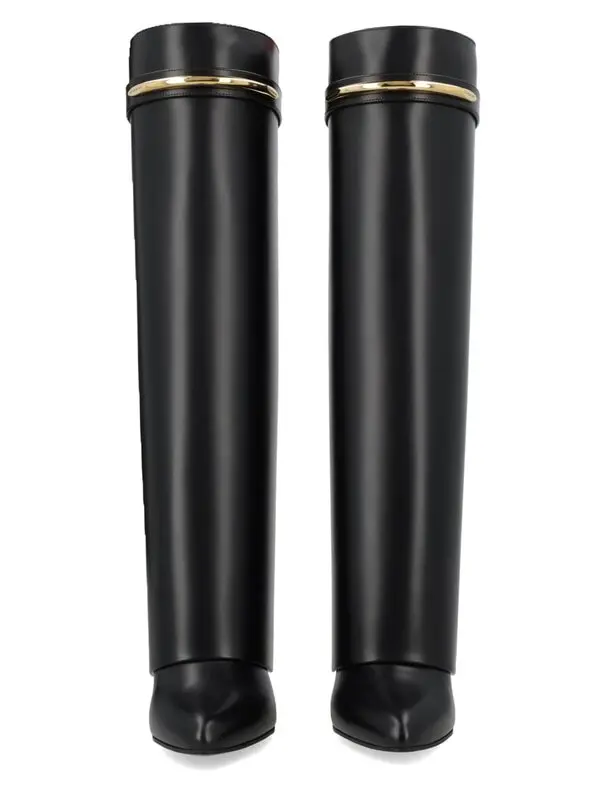 Givenchy Shark Pinch Leather Boots - Black