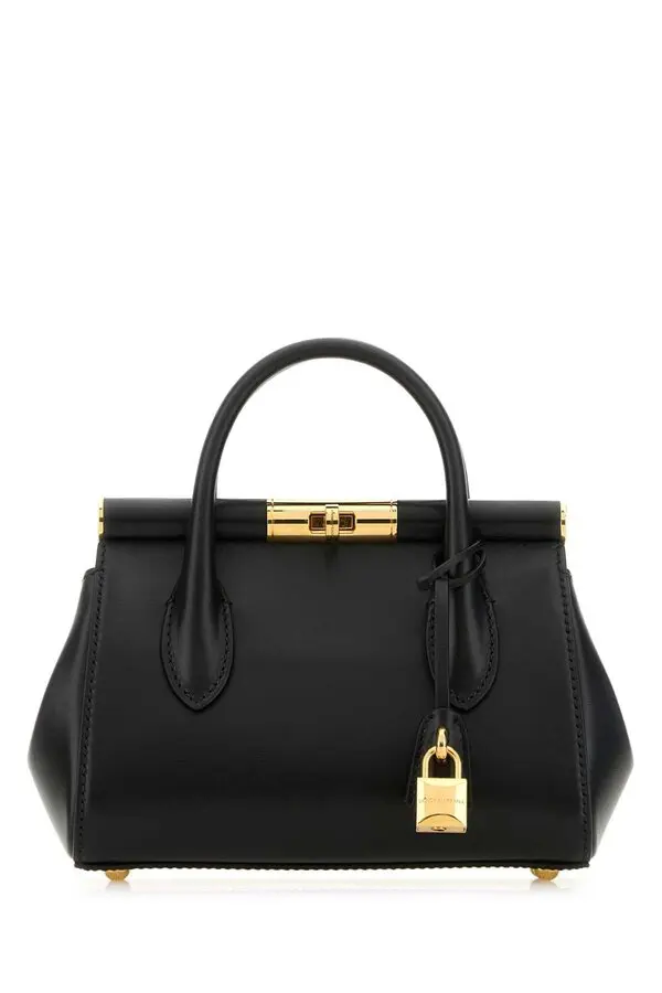 Dolce & Gabbana Leather Marlene Handbag - Black