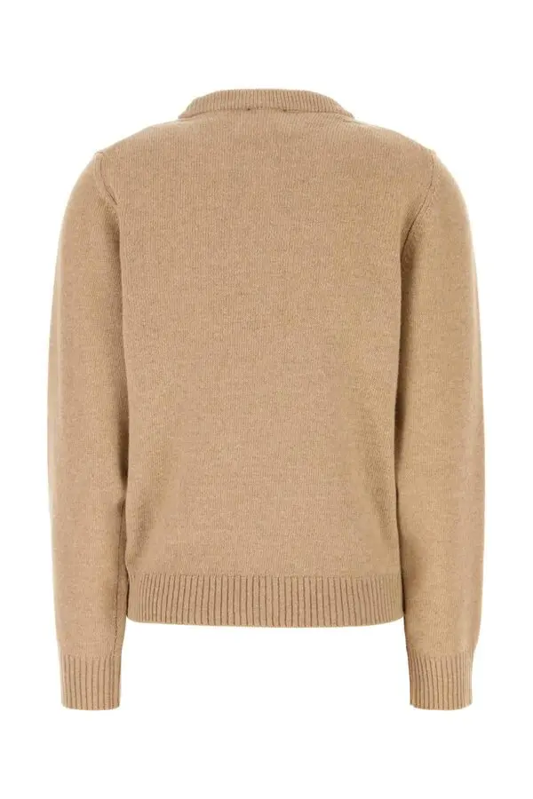 GANNI Cappuccino Wool Blend Sweater