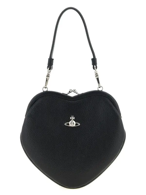 VIVIENNE WESTWOOD Belle Heart Frame Handbag - Black