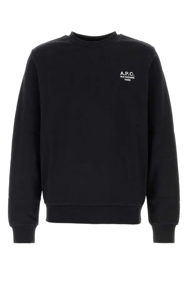 A.p.c. Cotton Sweatshirt - Black