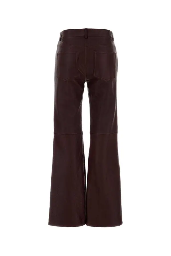 Chloé Grape Leather Flared Pant