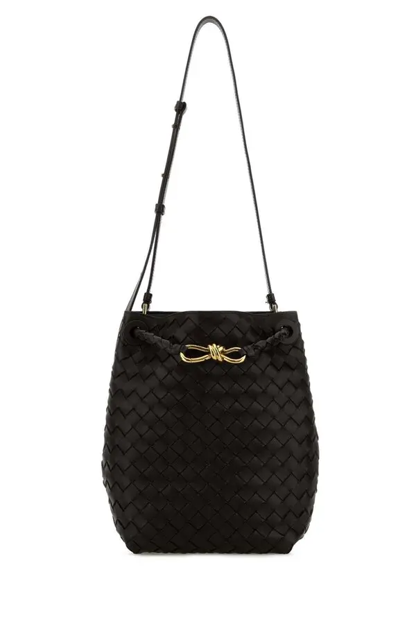 Bottega Veneta Dark Leather Small Andiamo Bucket Bag - Brown