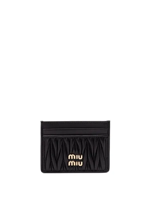 Miu Miu Matelassé Leather Card Holder