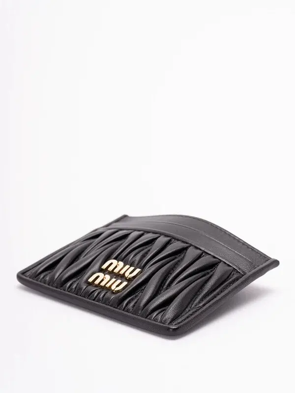 Miu Miu Matelassé Leather Card Holder