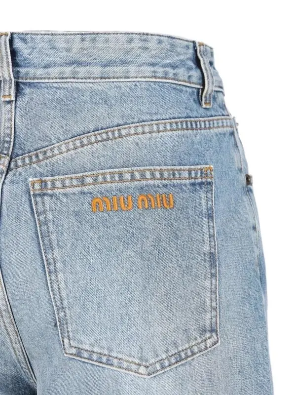Miu Miu Cotton Jeans - Multicolor
