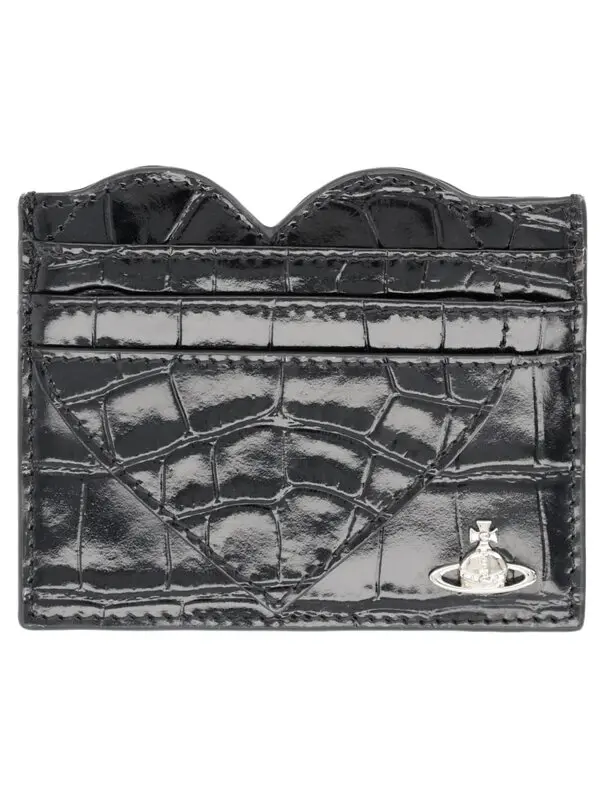 VIVIENNE WESTWOOD Portacarte Heart - Black