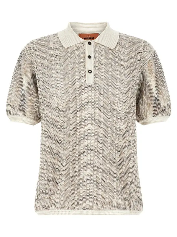 Missoni Zig-zag' Knit Polo Shirt
