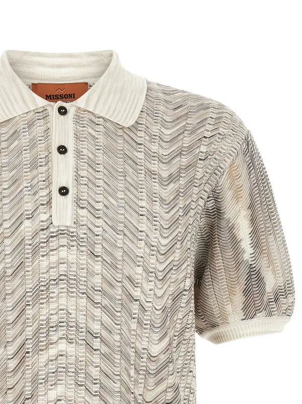 Missoni Zig-zag' Knit Polo Shirt