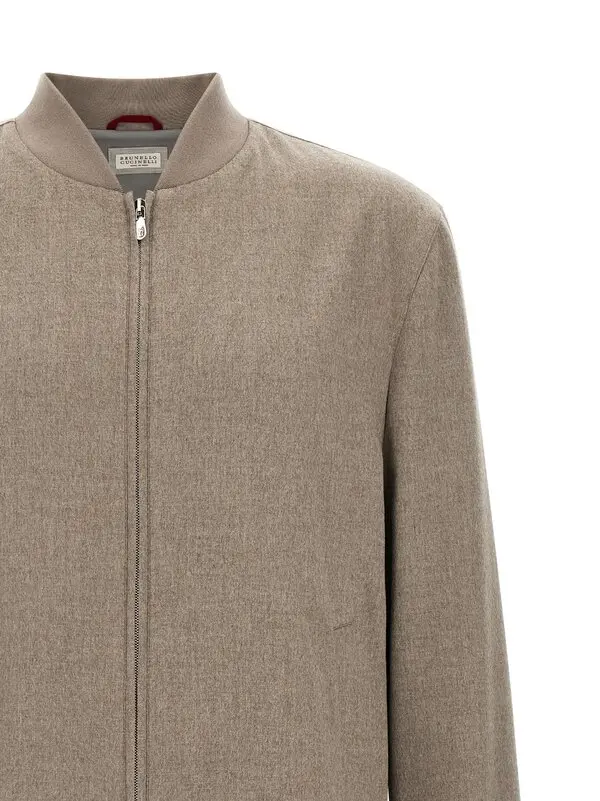 Brunello Cucinelli Cashmere Bomber Jacket