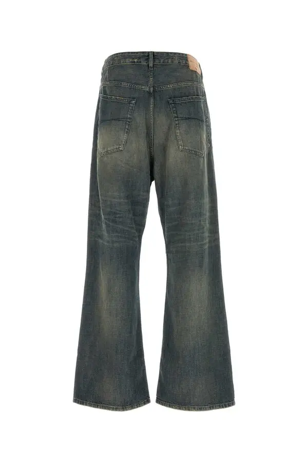Balenciaga Denim Wide-leg Jeans - Blue
