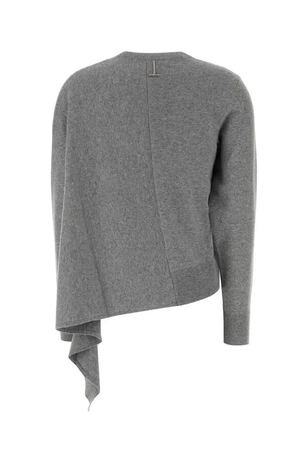 Alexander McQueen Grey Cashmere Blend Sweater