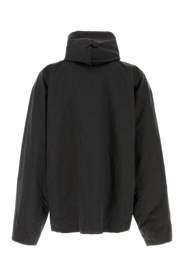 Balenciaga Slate Linen Blend Jacket