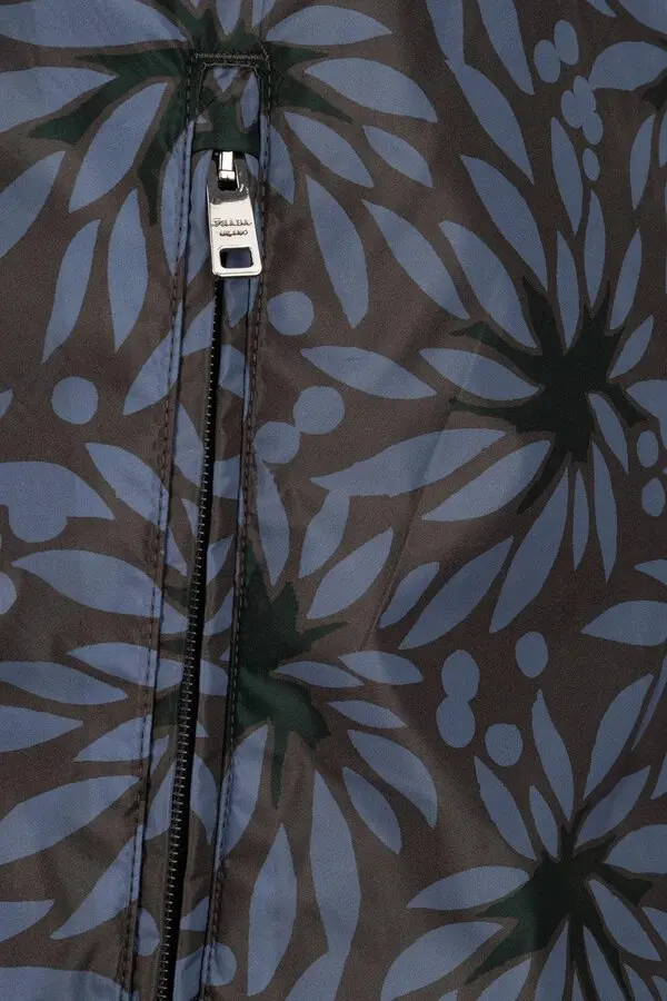 Prada Reversible Floral Print Zip Up Jacket