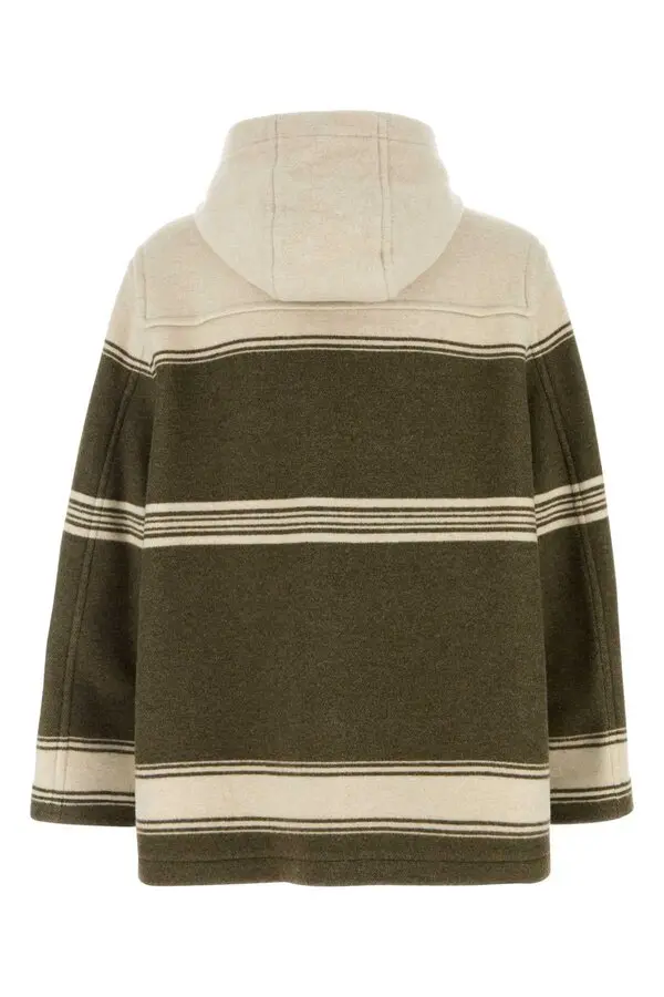 Burberry Embroidered Wool Blend Harrogate Montgomery