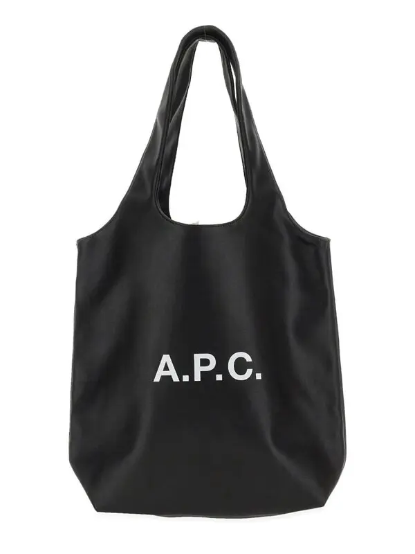 A.p.c. Borsa Tote Con Logo - Black