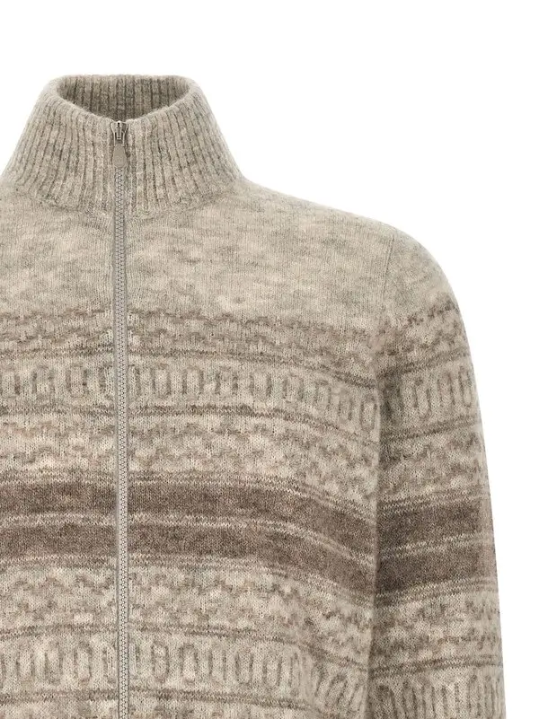 Brunello Cucinelli Nordic Jacquard' Cardigan