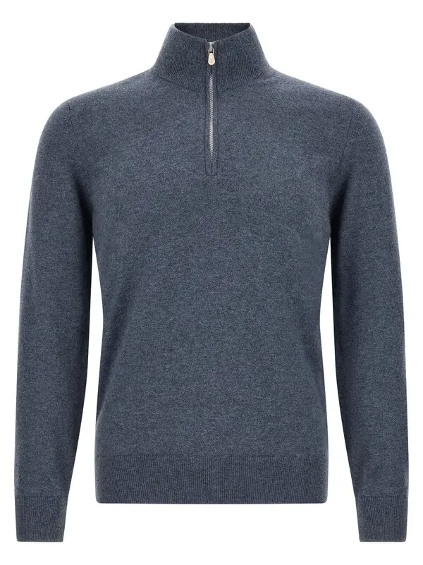 Brunello Cucinelli Half-zip Sweater - Blue