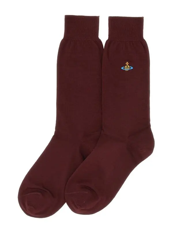 VIVIENNE WESTWOOD Socks With Orb Embroidery