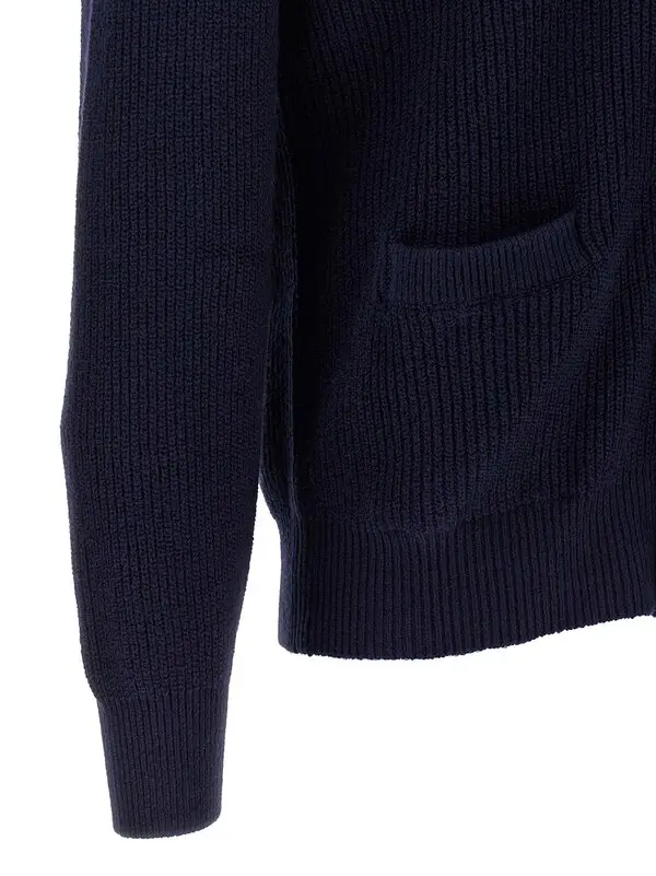 Brunello Cucinelli Cotton Cardigan - Blue