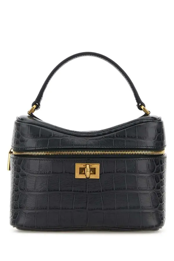 Balenciaga Denim Leather Rodeo Handbag - Blue