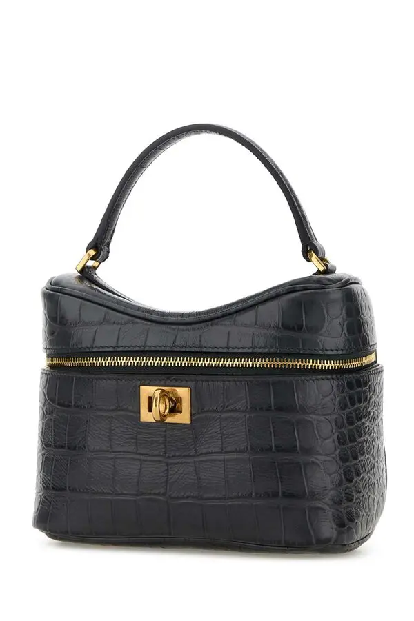 Balenciaga Denim Leather Rodeo Handbag - Blue