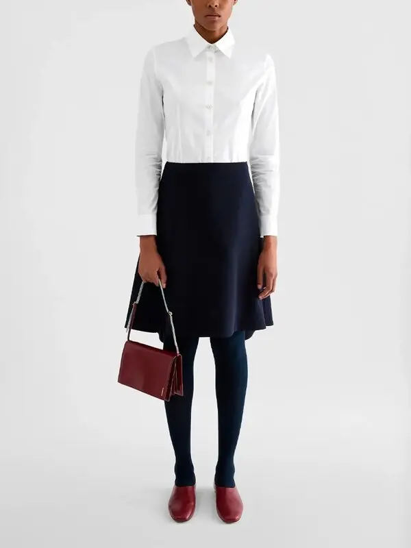JIL SANDER Cotton Long Sleeve Button Up Shirt