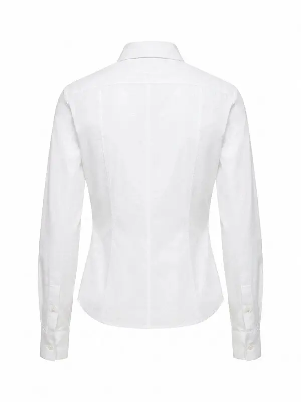 JIL SANDER Cotton Long Sleeve Button Up Shirt - Multicolor