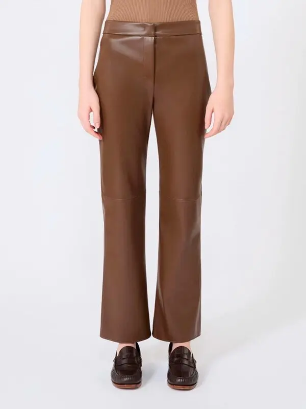 Max Mara S Leather-look Pants