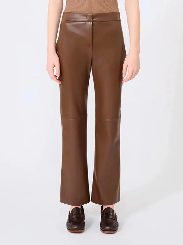 Max Mara Leather-look Pants - Multicolor