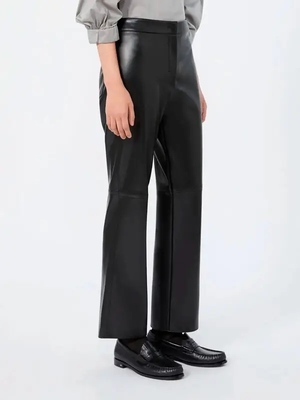Max Mara S Leather-look Pants - Multicolor