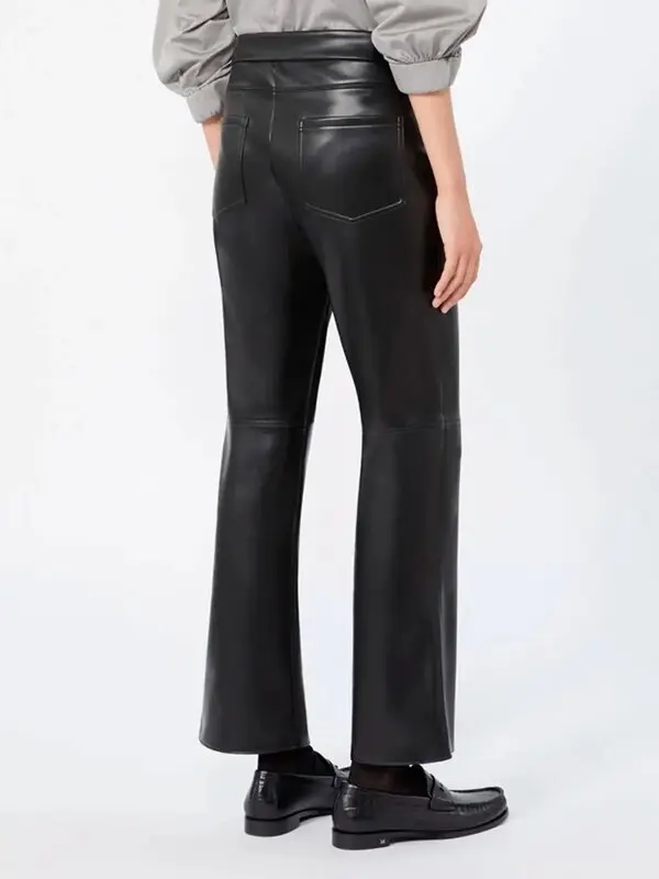 Max Mara S Leather-look Pants - Multicolor