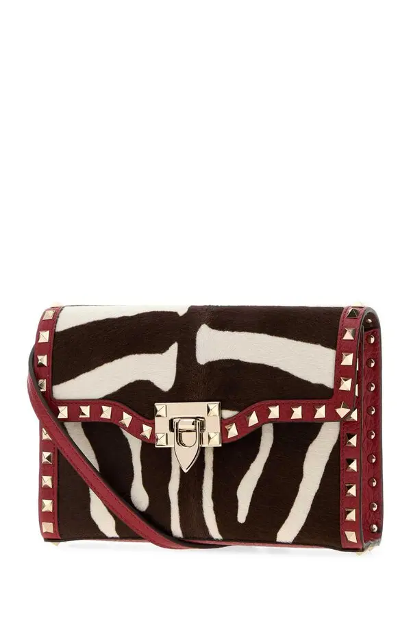 Valentino Garavani Printed Calf Hair Rockstud Crossbody Bag - Multicolor