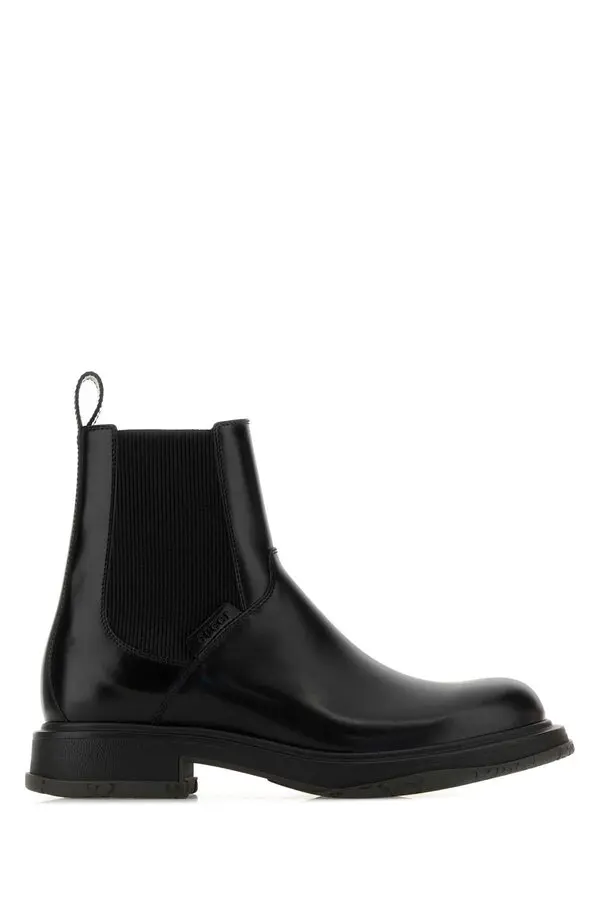 Gucci Leather Ankle Boots