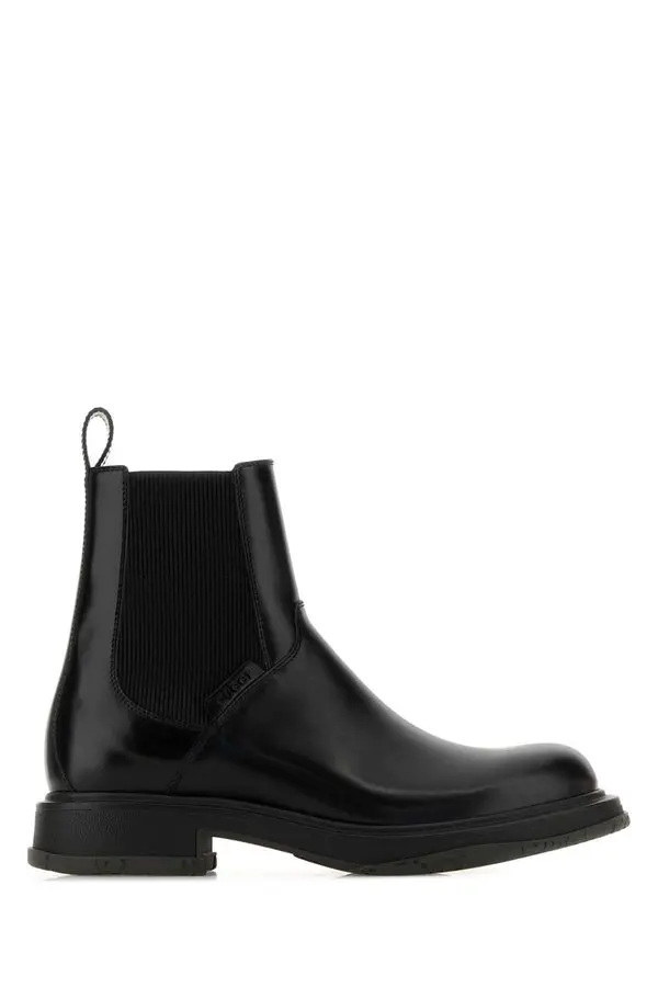 Gucci Leather Ankle Boots