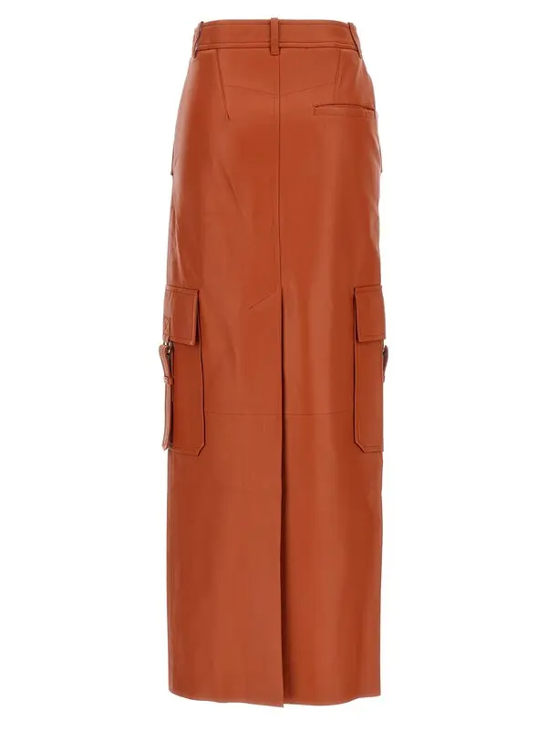 Zimmermann Illustration Midi Skirt - Orange