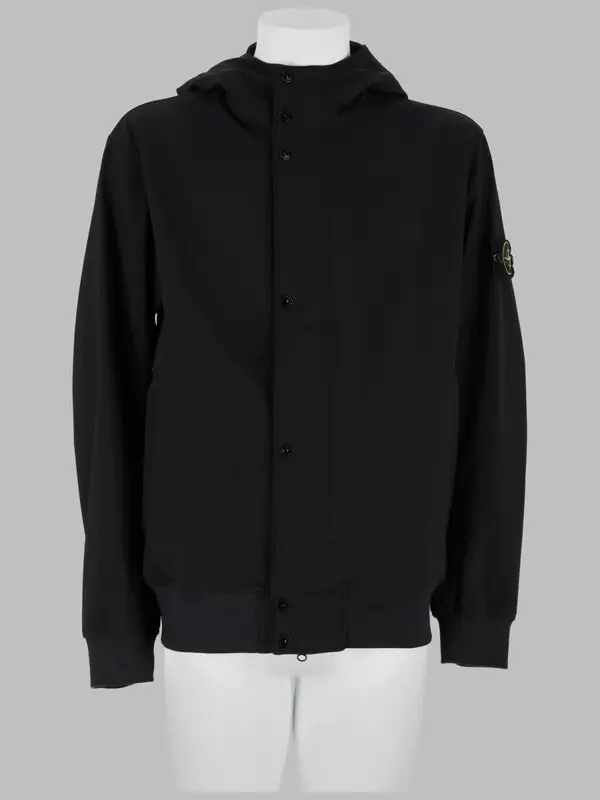 Stone Island Hooded Jacket - Black