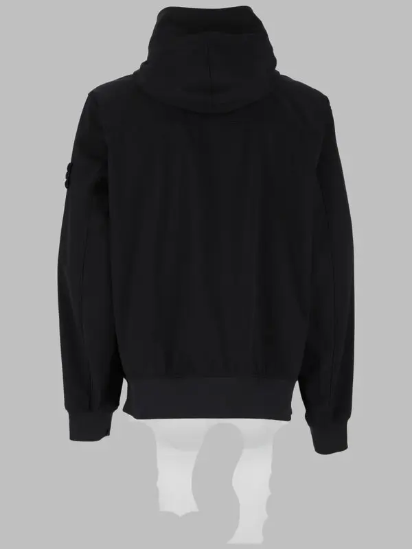 Stone Island Hooded Jacket - Black