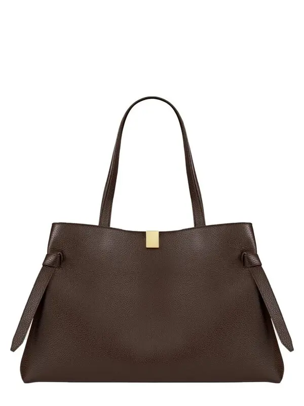 Yuzefi Borsa Tote Gyoza In Pelle - Brown