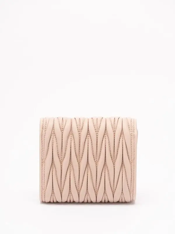 Miu Miu Small Matelassé Nappa Leather Wallet
