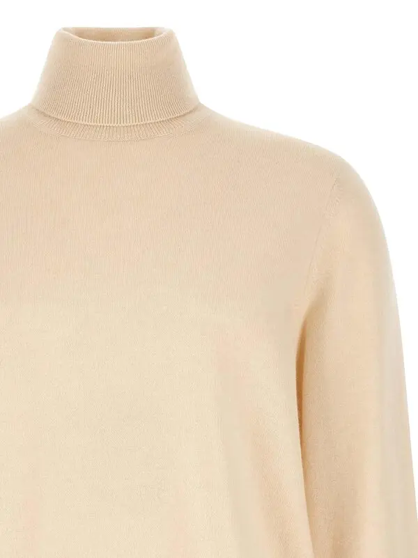 Brunello Cucinelli Cashmere Turtleneck Sweater - White