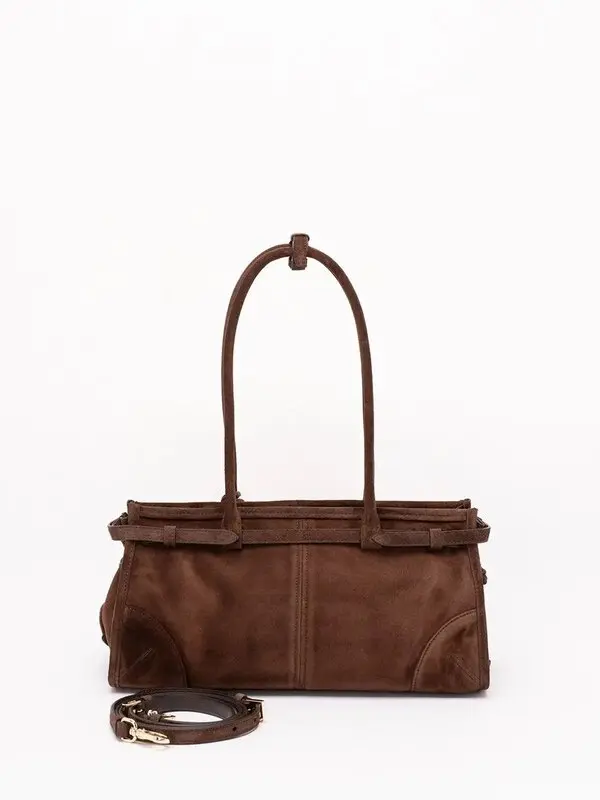 Prada Bonnie Medium Suede Bag - Multicolor