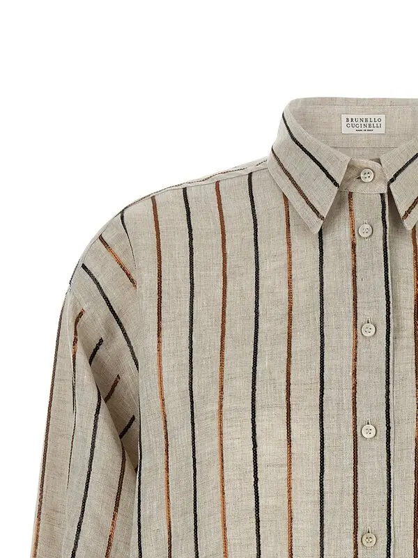 Brunello Cucinelli Sparkling Stripes' Shirt