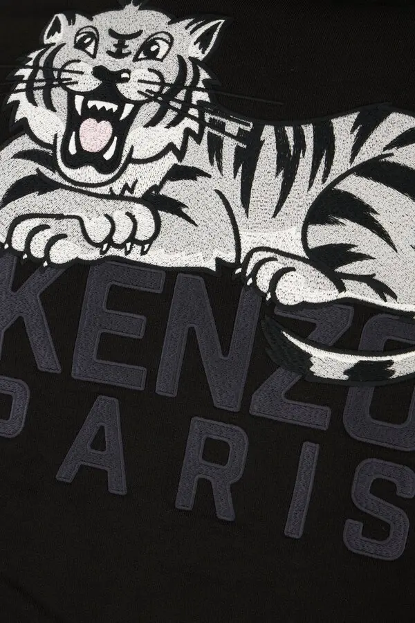 Kenzo Embroidered Tiger Hoodie Sweatshirt