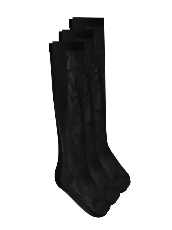 Dolce & Gabbana Tripack Calze Con Logo Dg