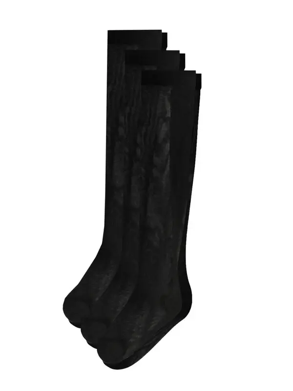 Dolce & Gabbana Tripack Calze Con Logo Dg