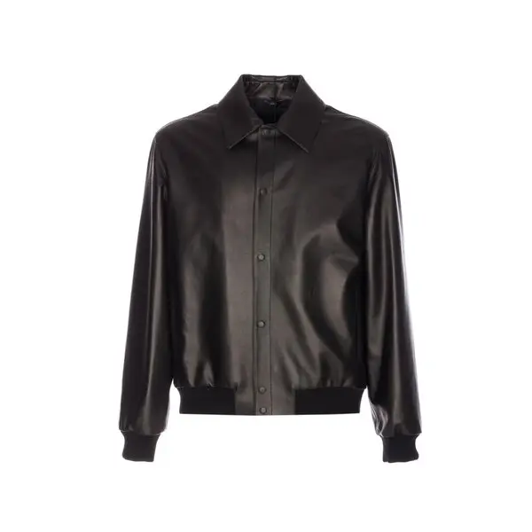 Fendi Maxi Lettering Leather Jacket